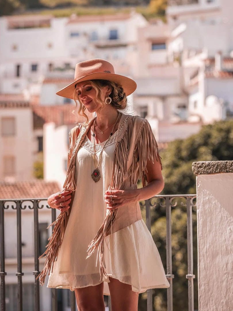 Joplin Suede Fringe Vest | SHOP Mahiya